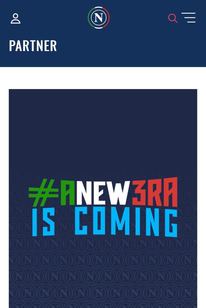 FOTO - New 3ra is coming! SSCNapoli aggiorna l’area partner: addio Lete ormai certo